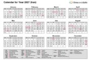 Iran Calendar Weekend and National holidays - ADVENTURE IRAN Official ...